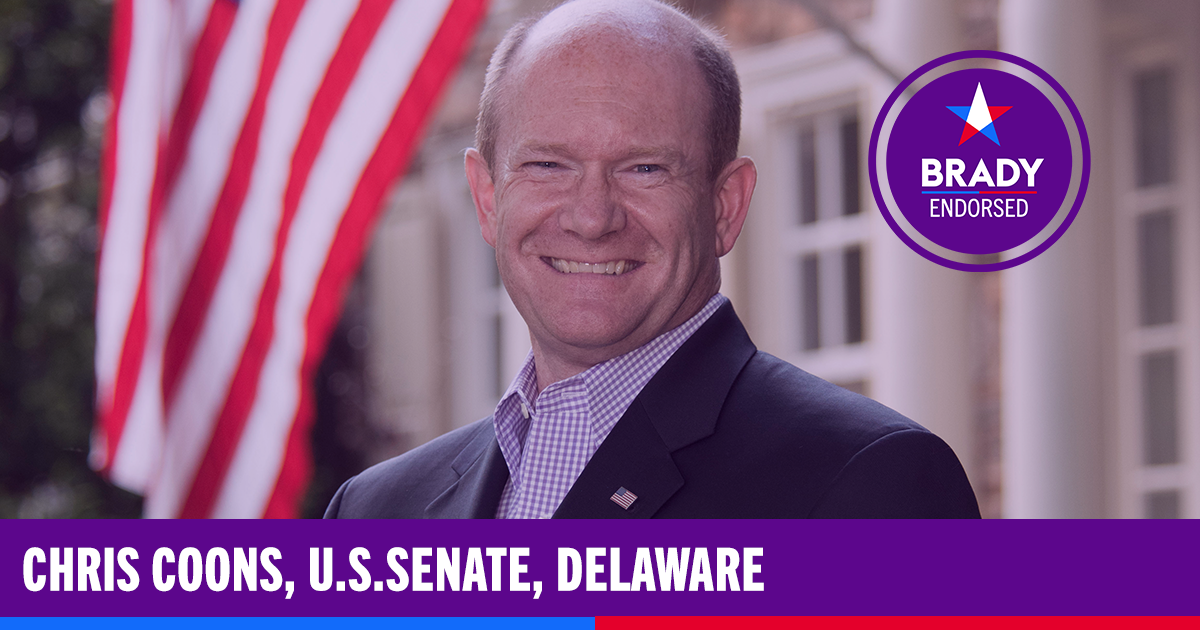 The Brady Campaign | Brady Endorses Delaware Sen. Chris Coons for…